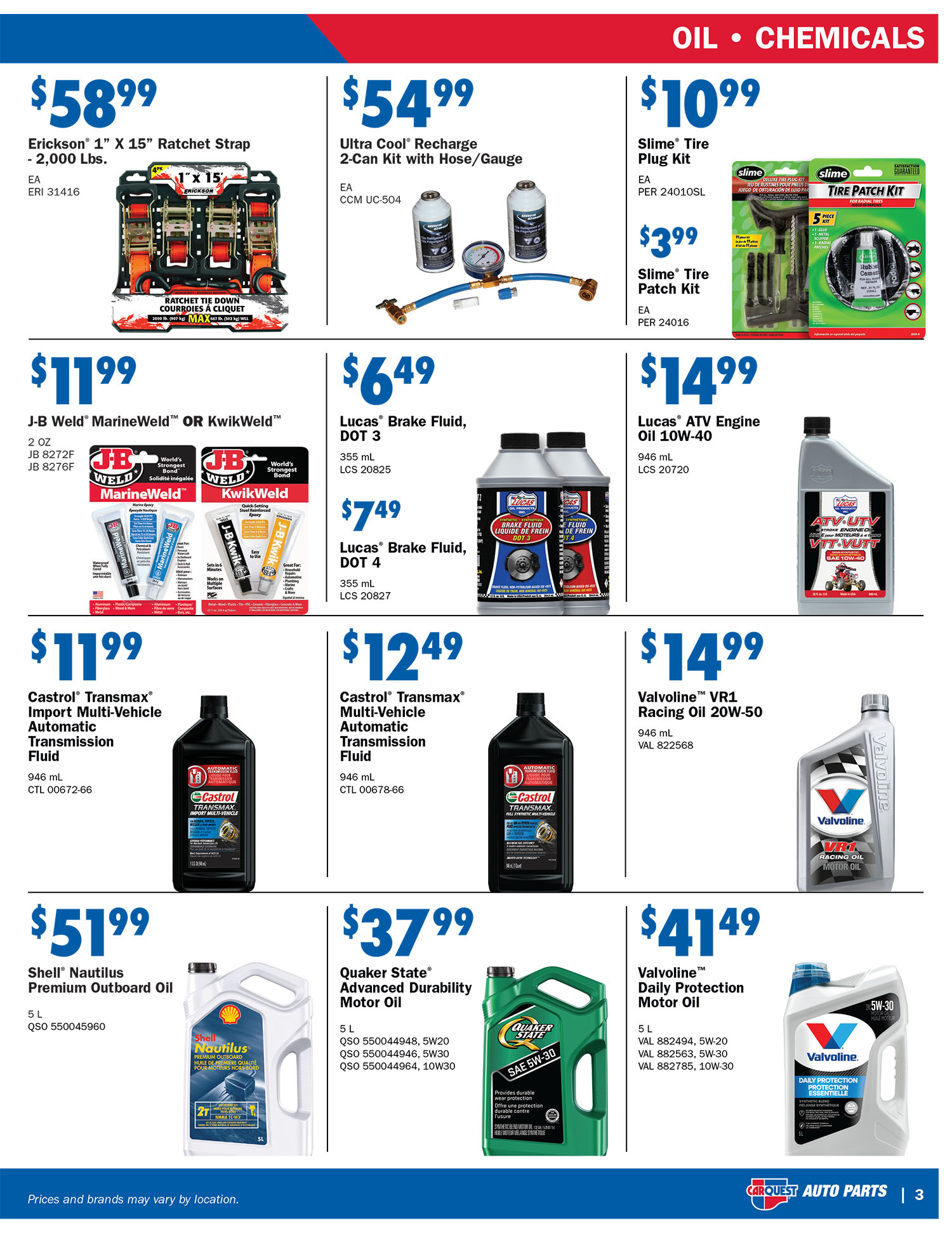 Auto Zone Tire Flyer